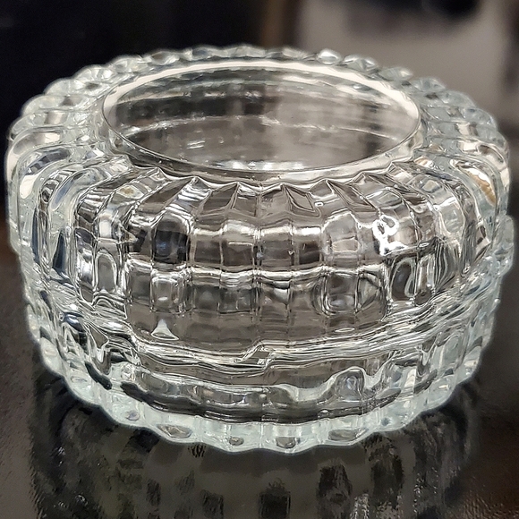 Libbey | Accents | 4 2 Libbey Leaded Glass Round Trinket Box | Poshmark